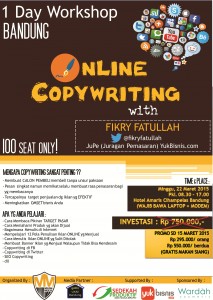Seminar Online Copywriting with Fikry Fatullah